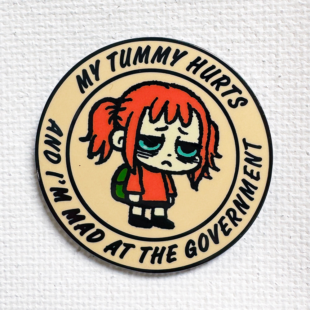 Strike Gently - My Tummy Hurts Pin