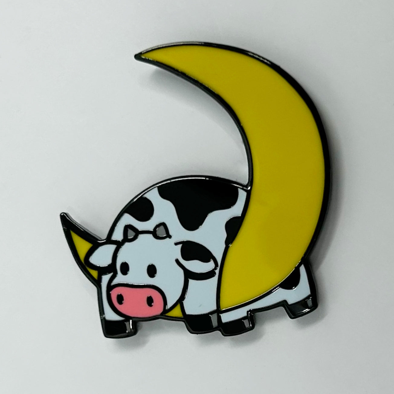 Strike Gently - Cow Jumping Over The Moon Enamel Pin