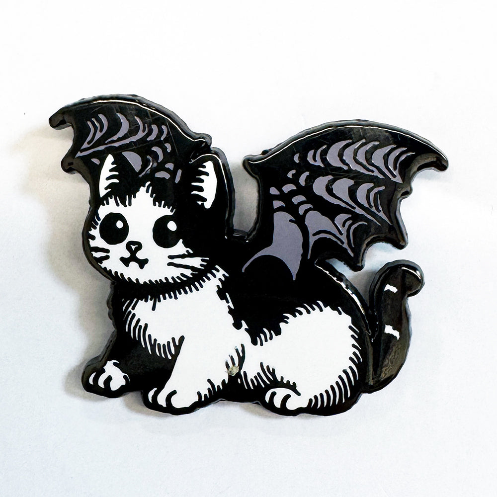 Strike Gently - Cat Bat Pin (Second Variant)