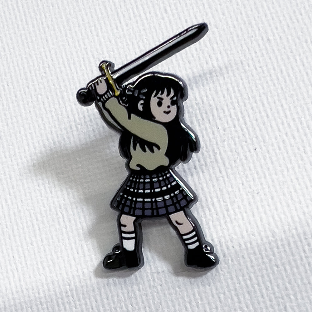 Strike Gently - Sword Girl Pin