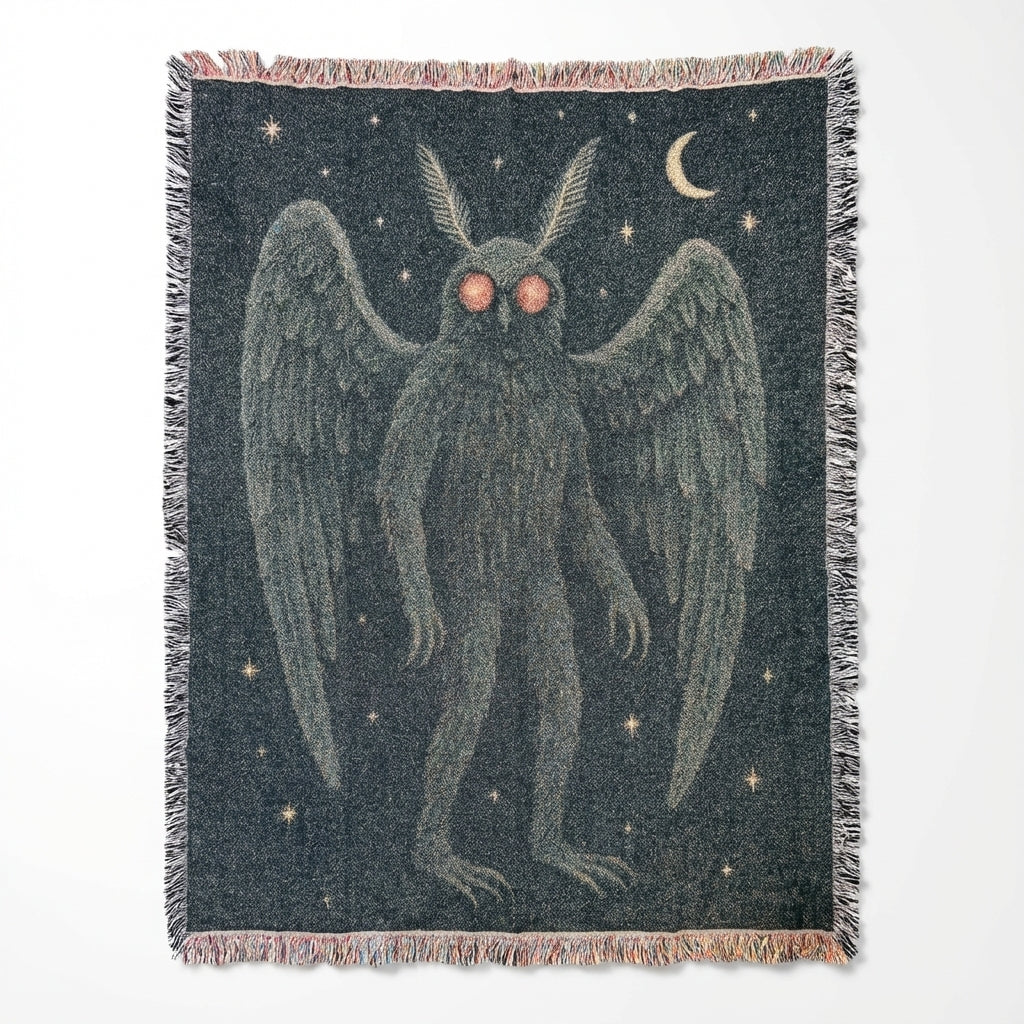 Strike Gently - Mothman Tapestry Blanket